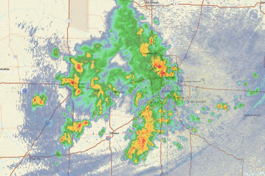 'Busy weather day ahead' — Johnson County could see storms, hail and ...