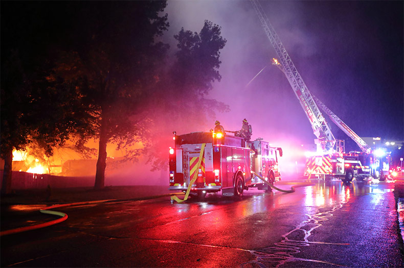 Shawnee building fire contained, no injuries reported