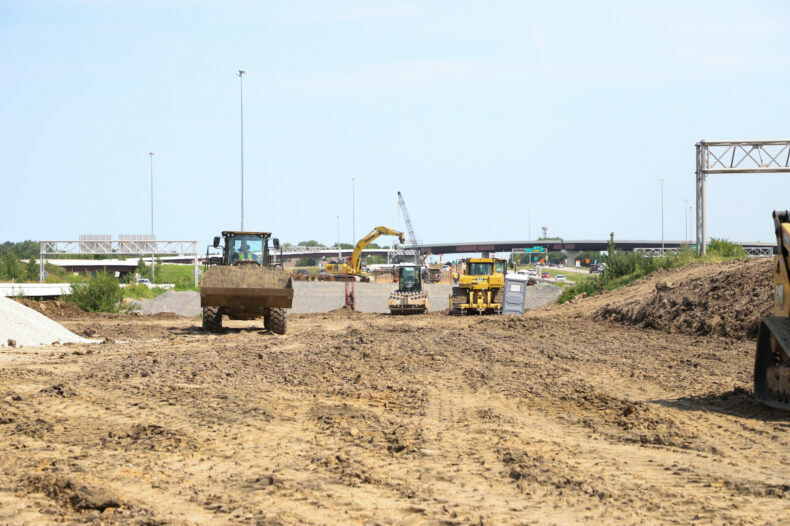 Here's what U.S. Highway 69 toll lane construction looks like