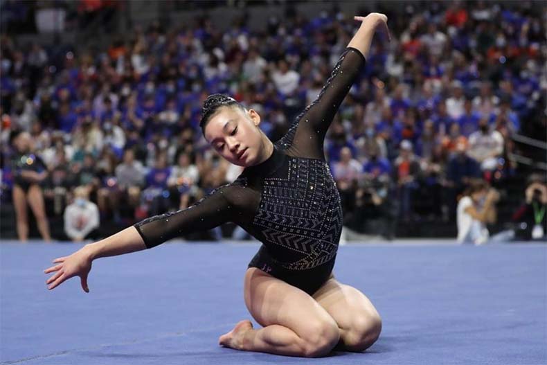 Blue Valley grad Leanne Wong performing at 2023 World Gymnastics ...